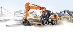 Pelleteuse intermédiaire - ZX135W-7 - Hitachi Construction Machinery Europe - à roues / diesel ...