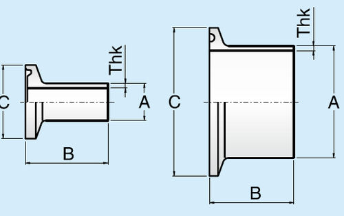 Virole à souder - L14AM7 - AERRE INOX Srl - en acier inoxydable