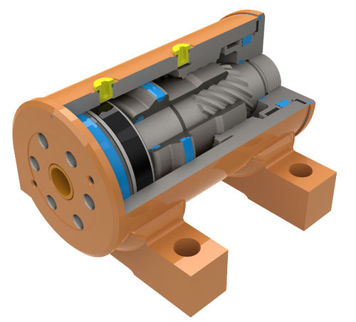 Actionneur hydraulique - L20 series - Helac - rotatif / à pignon ...