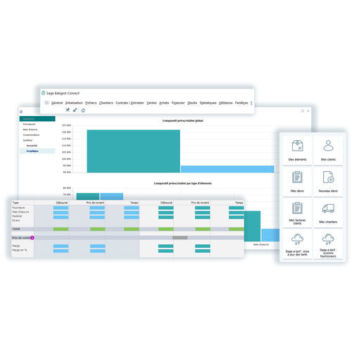 Logiciel de gestion - Sage Batigest Connect - Sage bäurer GmbH - de qualité / de reporting / de ...