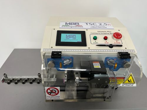 Machine à couper et dénuder de câbles - TSC 2,5 - MGR Electro Srl - programmable / à écran tactile