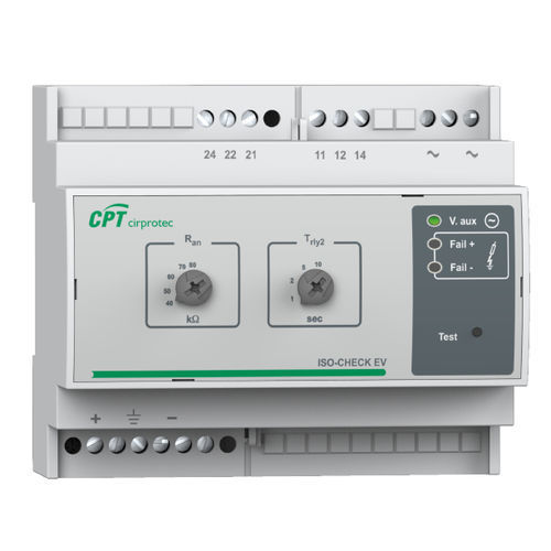 Contrôleur d'isolement pour réseau AC - ISO-CHECK EV 500 - Cirprotec - sur rail DIN / pour ...