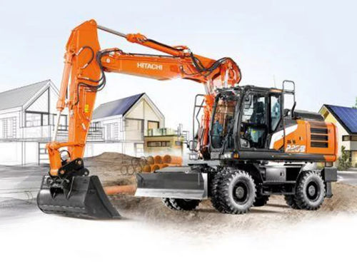 Pelleteuse intermédiaire - ZX220W-7 - Hitachi Construction Machinery Europe - à roues / diesel