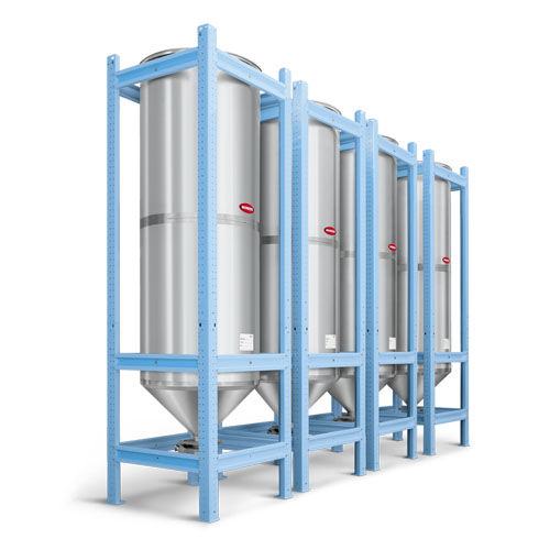 Silo à fond conique - SS series - Moretto - pour matières plastiques