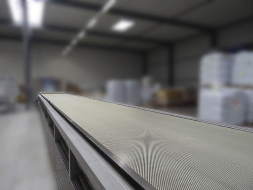 Bande de convoyeur en inox - Berndorf Band Group - en acier / homogène ...