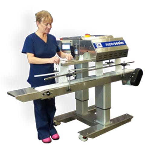 Scelleuse rotative - Supersealer MBS20 - OK International - semi-automatique / de sacs / médicale