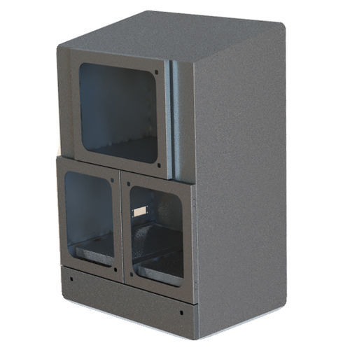 Armoire informatique benchtop - MU3 DOUBLE - LM REALISATIONS - en acier ...