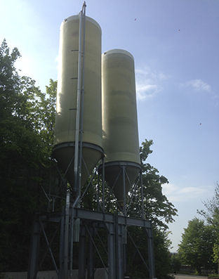 Silo à fond conique - GFK - SILOTEC - pour pellets / en PRV / résistant ...