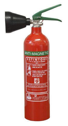 Extincteur à gaz (CO2) - 2 kg, 34B, AMAGNETIC | CO202017 - Pii Srl ...