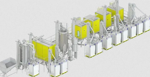 Installation de recyclage de plastique - KRS - HAMOS GmbH, Recycling ...