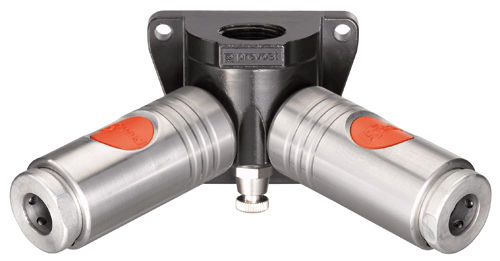 Raccord pneumatique - USI 118204WK - Prevost - fileté / push-to-lock / en Y