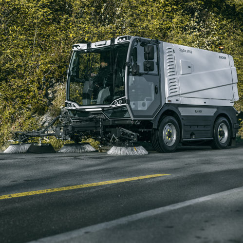 Balayeuse aspiratrice pour véhicule porteur - CityCat VR50 - Bucher ...