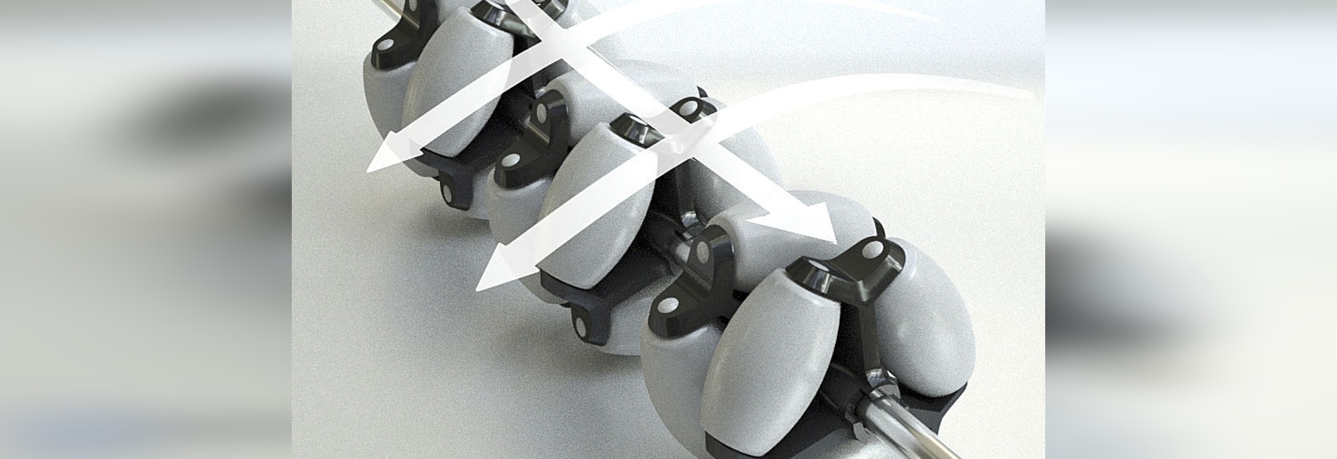 Projecteur de solutions de mouvement d'Omnitrack - roue de convoyeur d ...