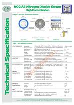 Capteur électrochimique de dioxyde d'azote - NO2-D4 - Alphasense