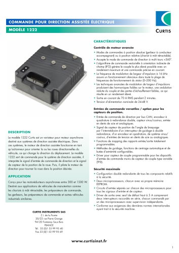 AC F4-A - Curtis Instruments - Catalogue PDF | Documentation technique ...