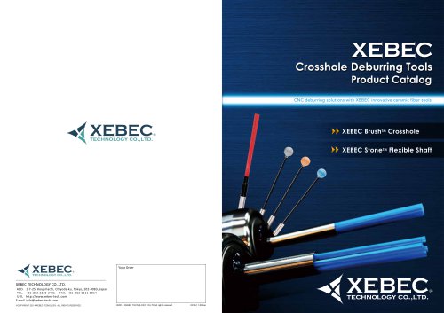 Tous les catalogues et fiches techniques (PDF) XEBEC TECHNOLOGY