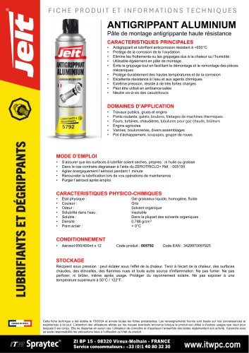 Catalogue ITW Spraytec - ITW Spraytec - Catalogue PDF | Documentation technique | Brochure