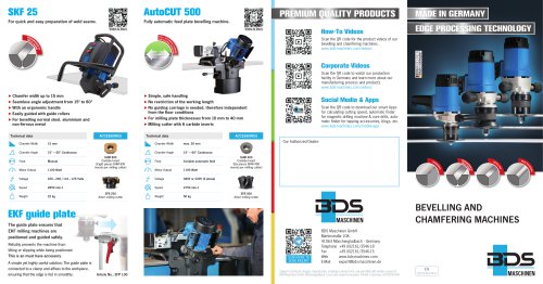 Tous les catalogues et fiches techniques (PDF) BDS