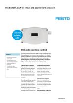 Positionneur électropneumatique - CMSX series - FESTO - numérique ...