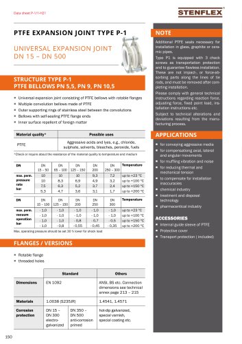 Tous les catalogues et fiches techniques (PDF) STENFLEX Rudolf Stender GmbH