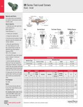 Vis captive - 09/12/17 series - SOUTHCO - de fixation / à tête ...