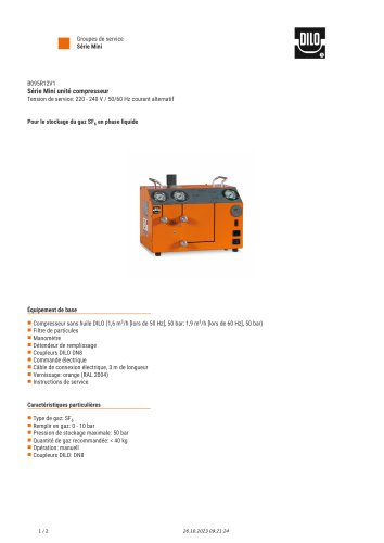 Tous les catalogues et fiches techniques (PDF) DILO Armaturen und Anlagen GmbH