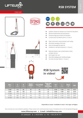 STAS: votre spécialiste en accessoires de levage - LIFTEUROP ...